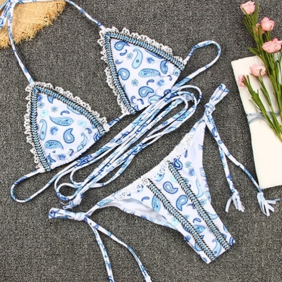 kelzposh | Swim | The Layne Paisley Scrunched Butt String Bikini | Poshmark